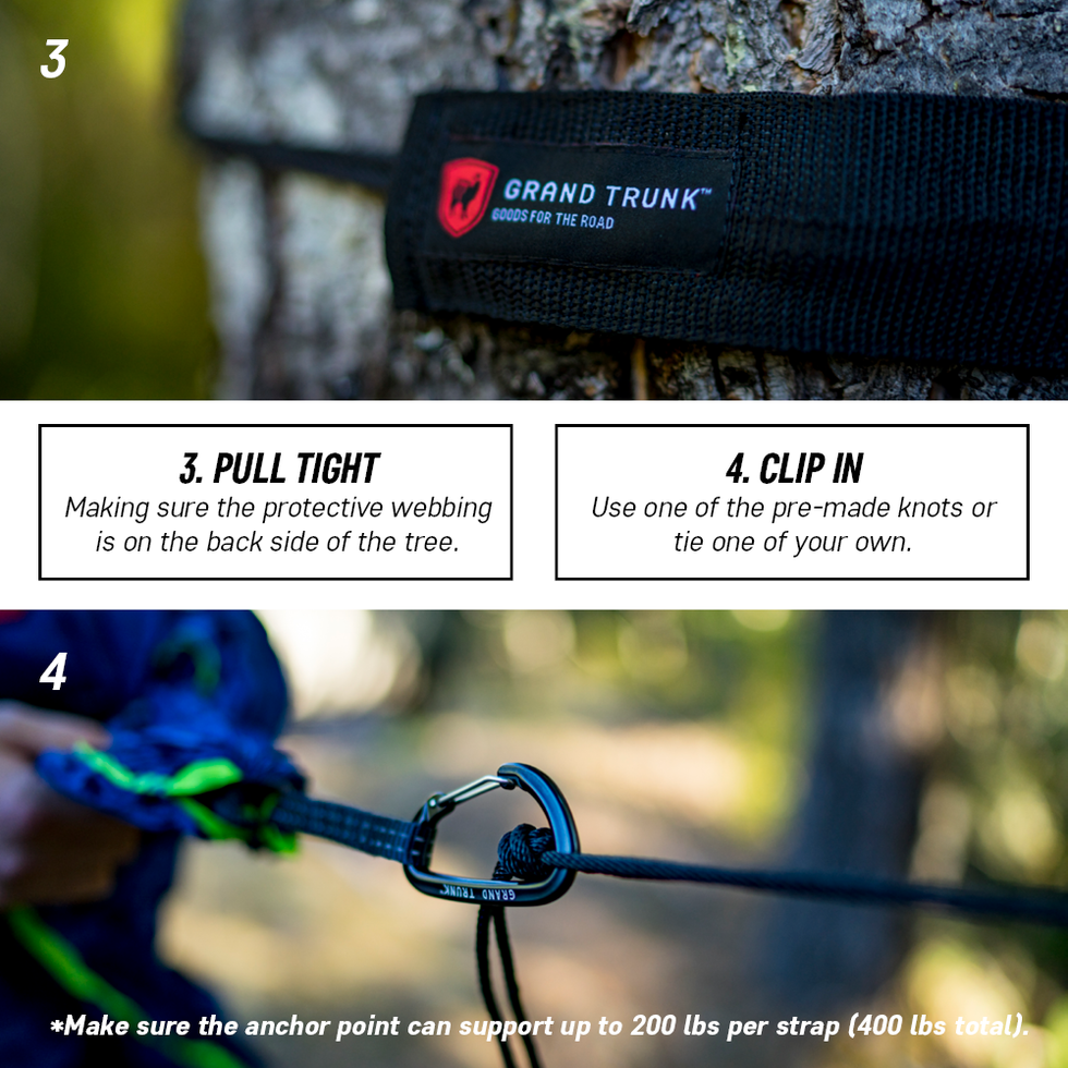 Tree Slings Hammock Hanging Kit – GrandTrunk